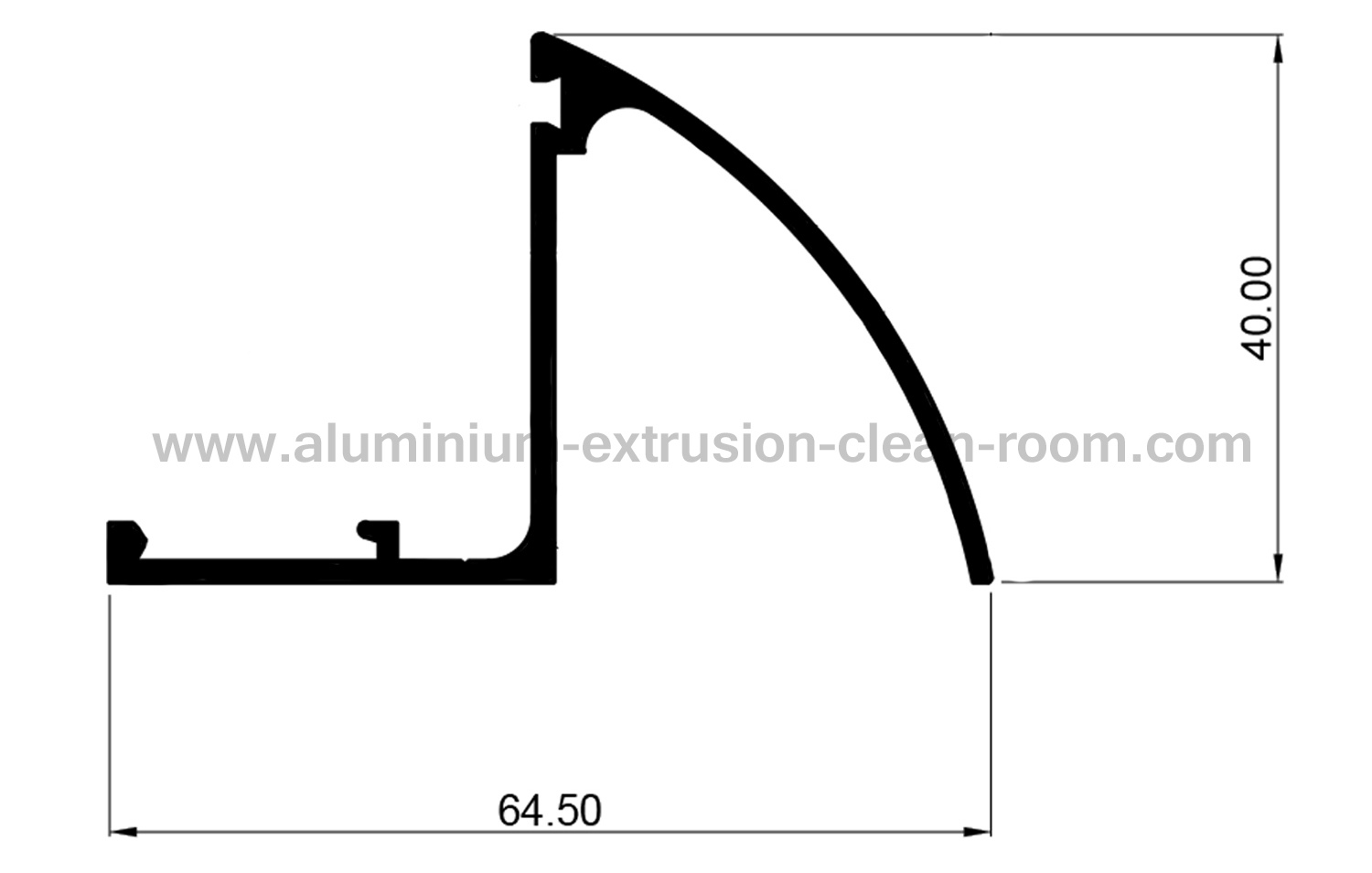 Aluminium Extrusion Frame Kusen Jendela Khusus Proyek Clean Room di ...